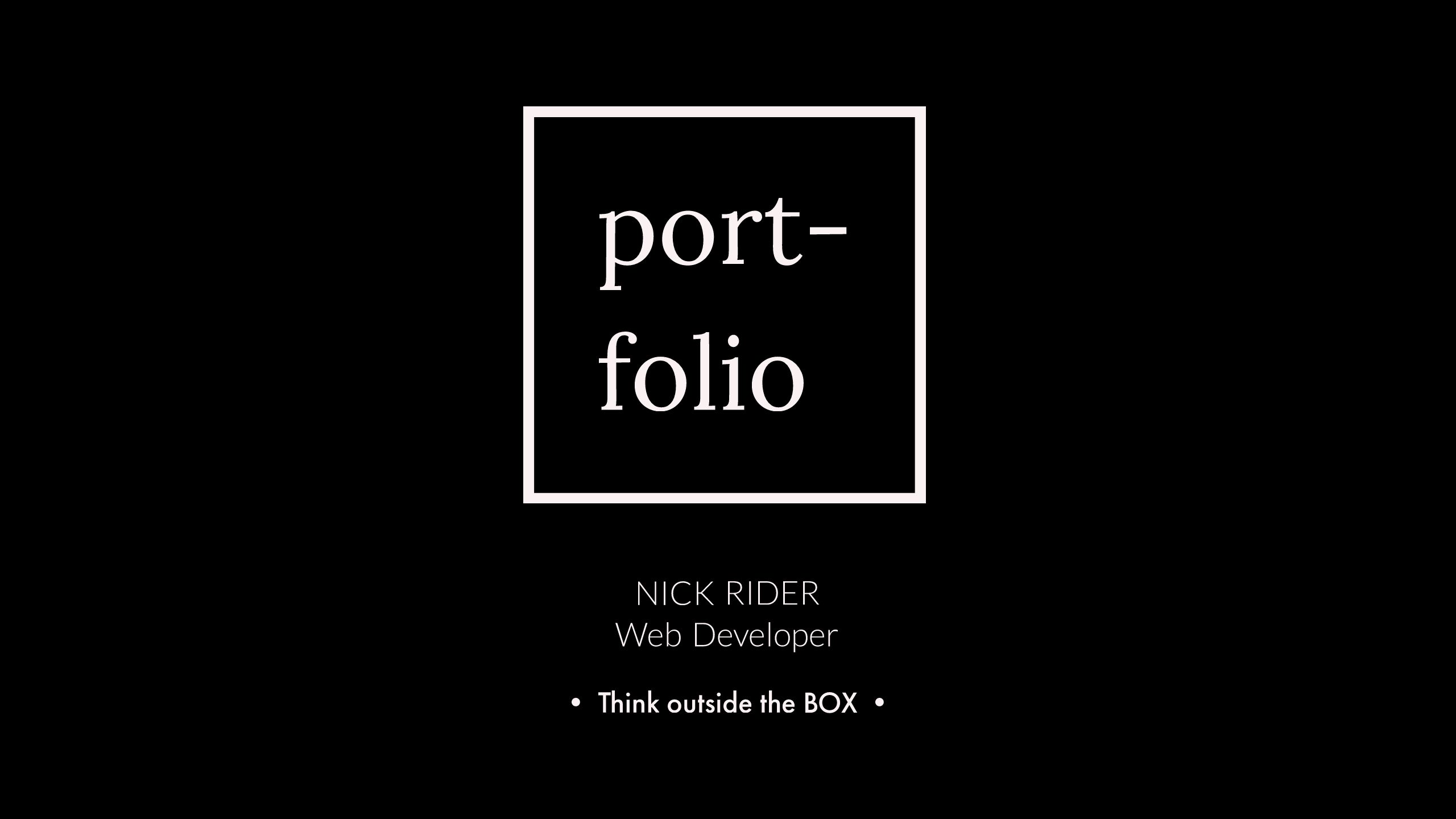 Portfolio - RiderDesign